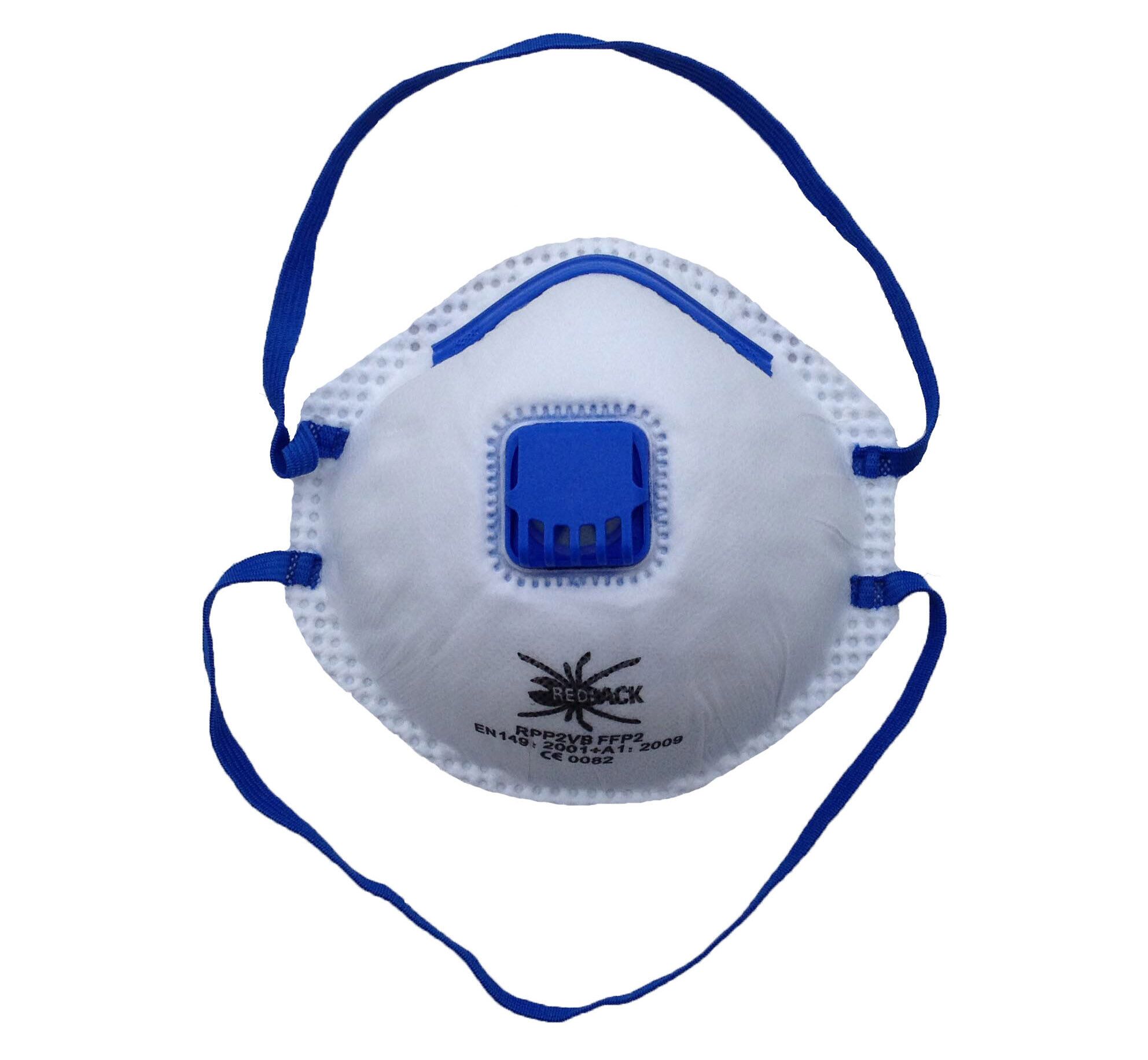BLUE Dust Mask with Valve FFP2... - One Stop Safety